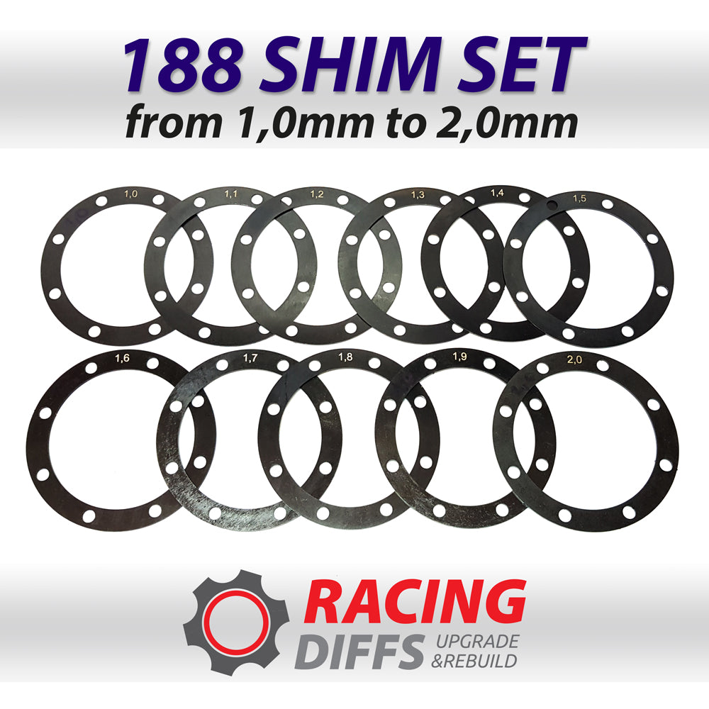 RacingDiffs Backlash Shim Kit for BMW E21, E30, E36, E34, Z3 Diffs